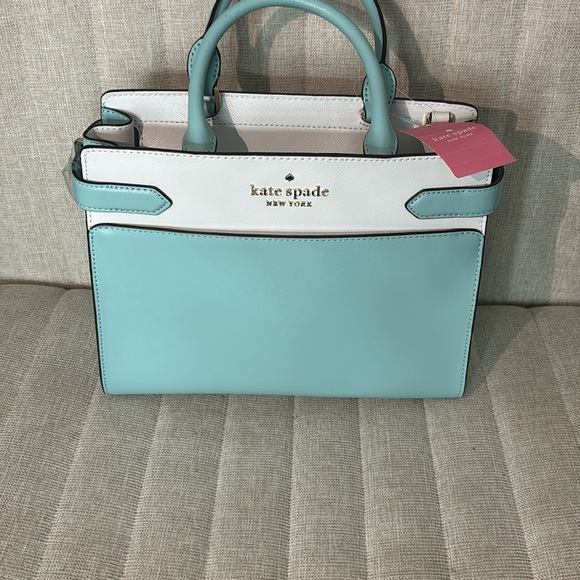kate spade | Bags | Kate Spade Medium Satchel Poolside Blue | Poshmark
